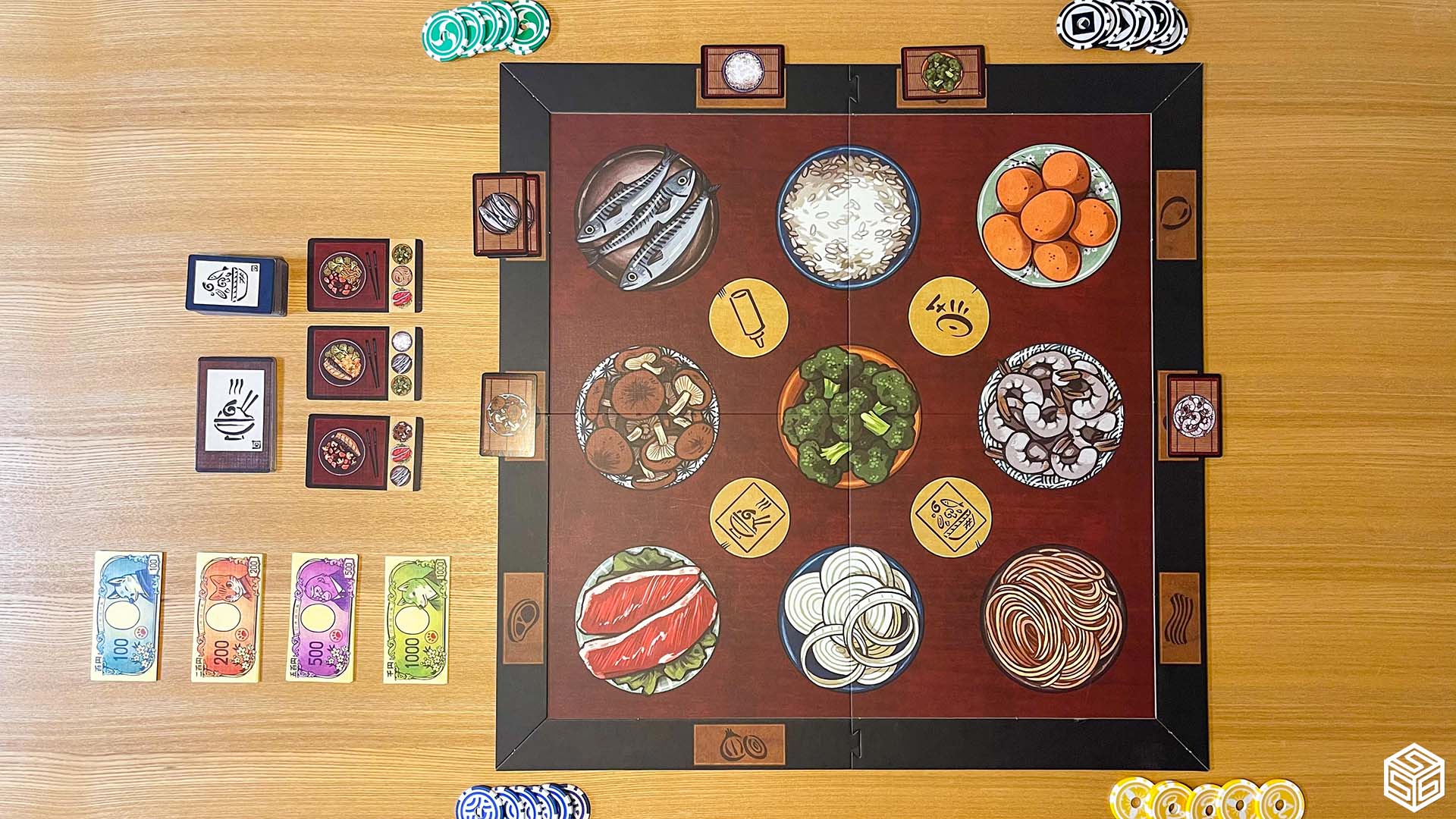 【レビュー】『Hibachi（ヒバチ）』｜チップを投げるのが楽しい！中量級セットコレクションボードゲーム｜遊びゴコロ